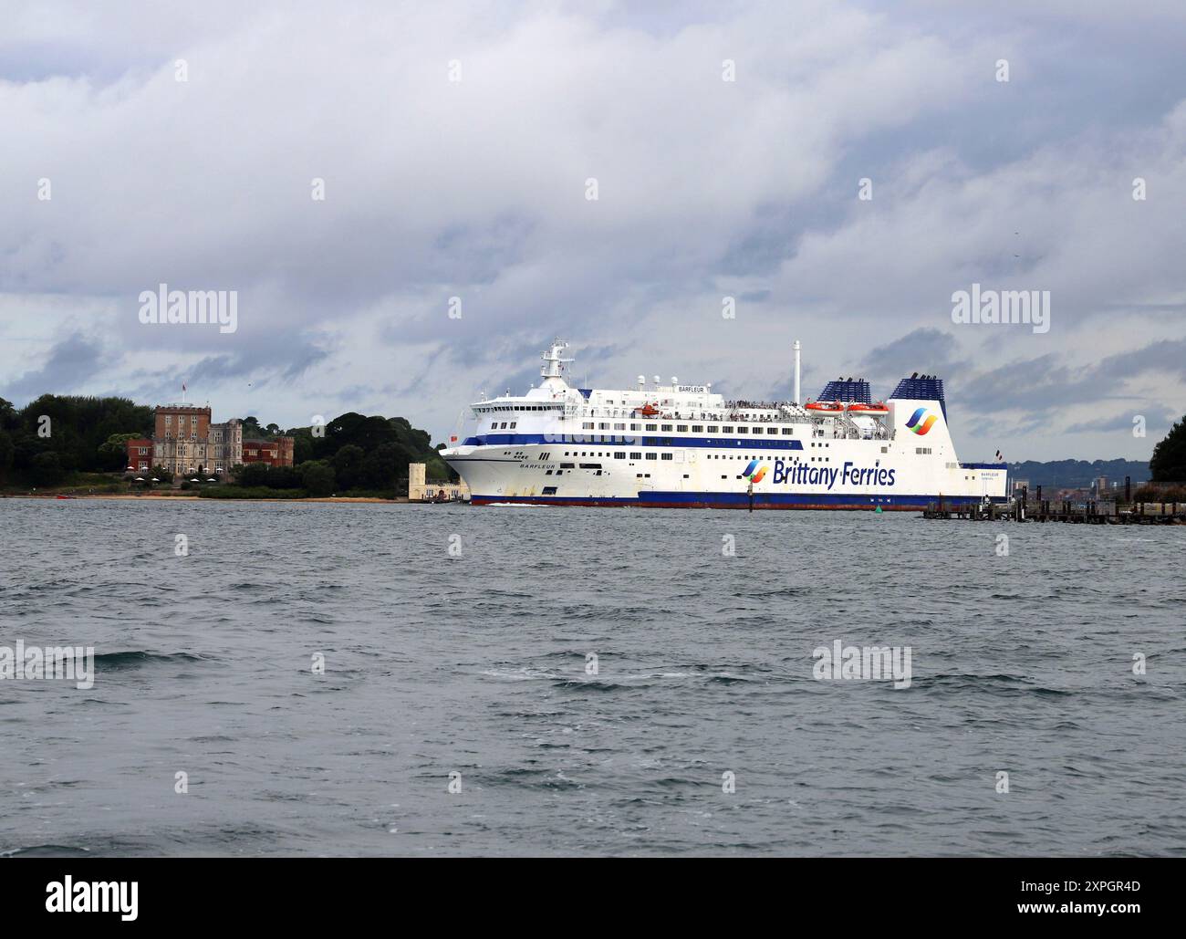 Brittany Ferries MS Barfleaur leaving Poole Harbour en-route for ...