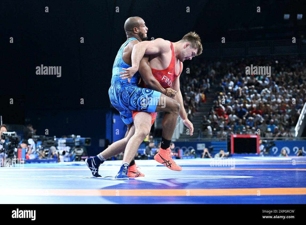 Paris, France. 06th Aug, 2024. Arvi Savolainen of Finland competes with ...