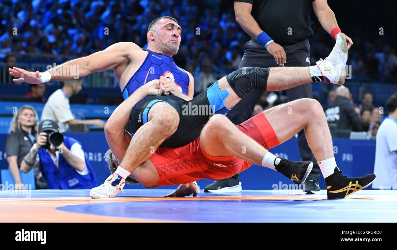 Paris, France. 06th Aug, 2024. Arvi Savolainen of Finland competes with ...