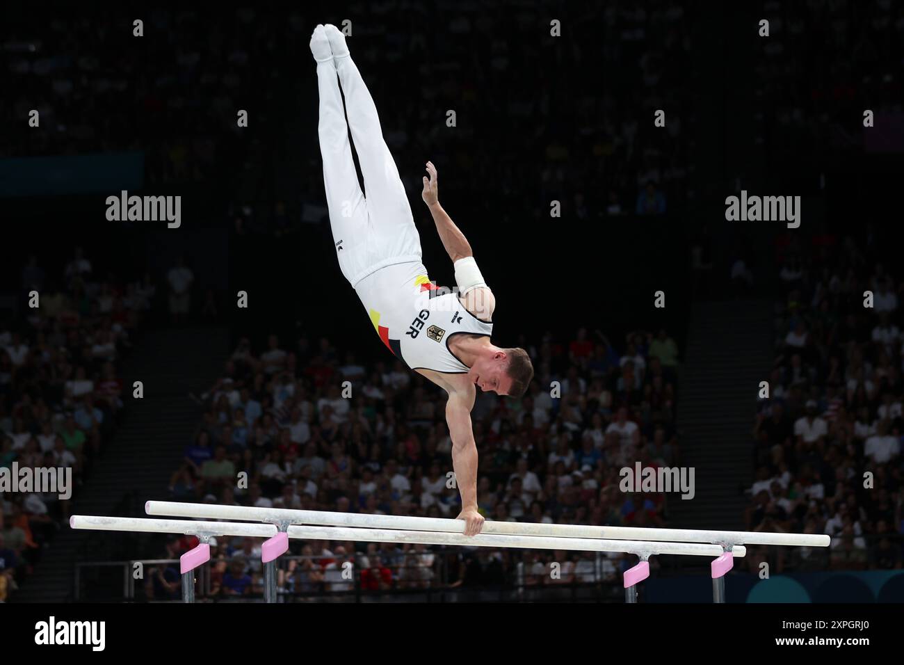PARIS, FRANCE - AUGUST 05: Lukas Dauser of Germany competes during the ...