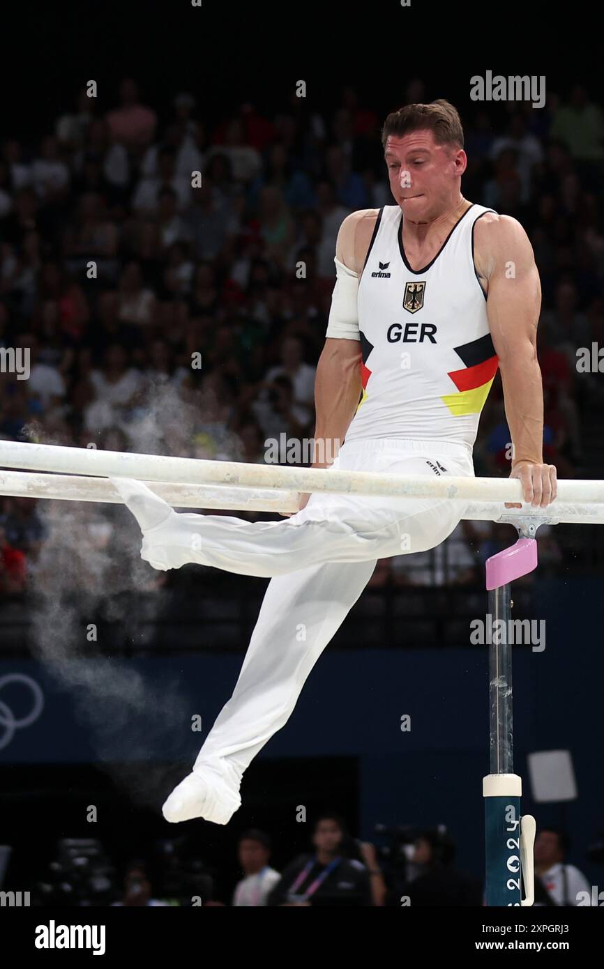 PARIS, FRANCE - AUGUST 05: Lukas Dauser of Germany competes during the ...