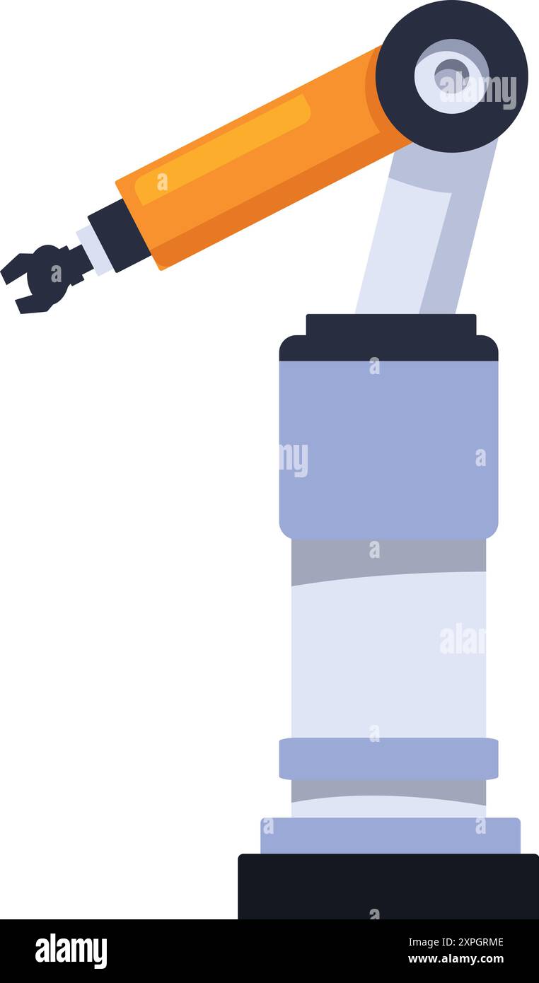 Industrial robot arm is performing an automated task in a modern ... Industrial robot arm is performing an automated task in a modern ...
