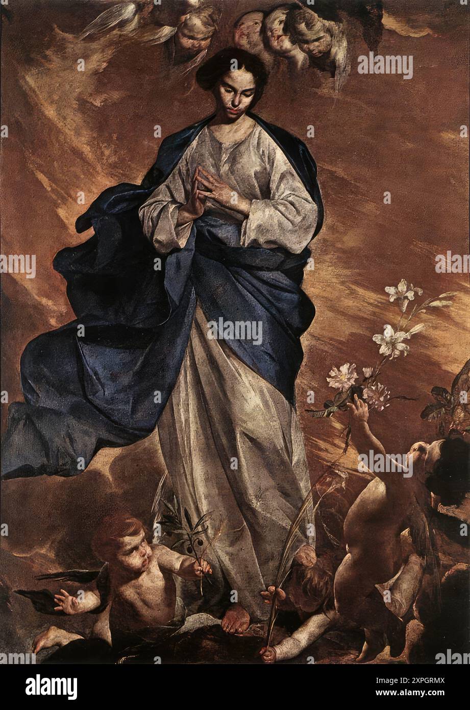 CAVALLINO, Bernardo (b. 1616, Napoli, d. ca. 1656, Napoli) The Blessed Virgin 1650 Oil on canvas ...