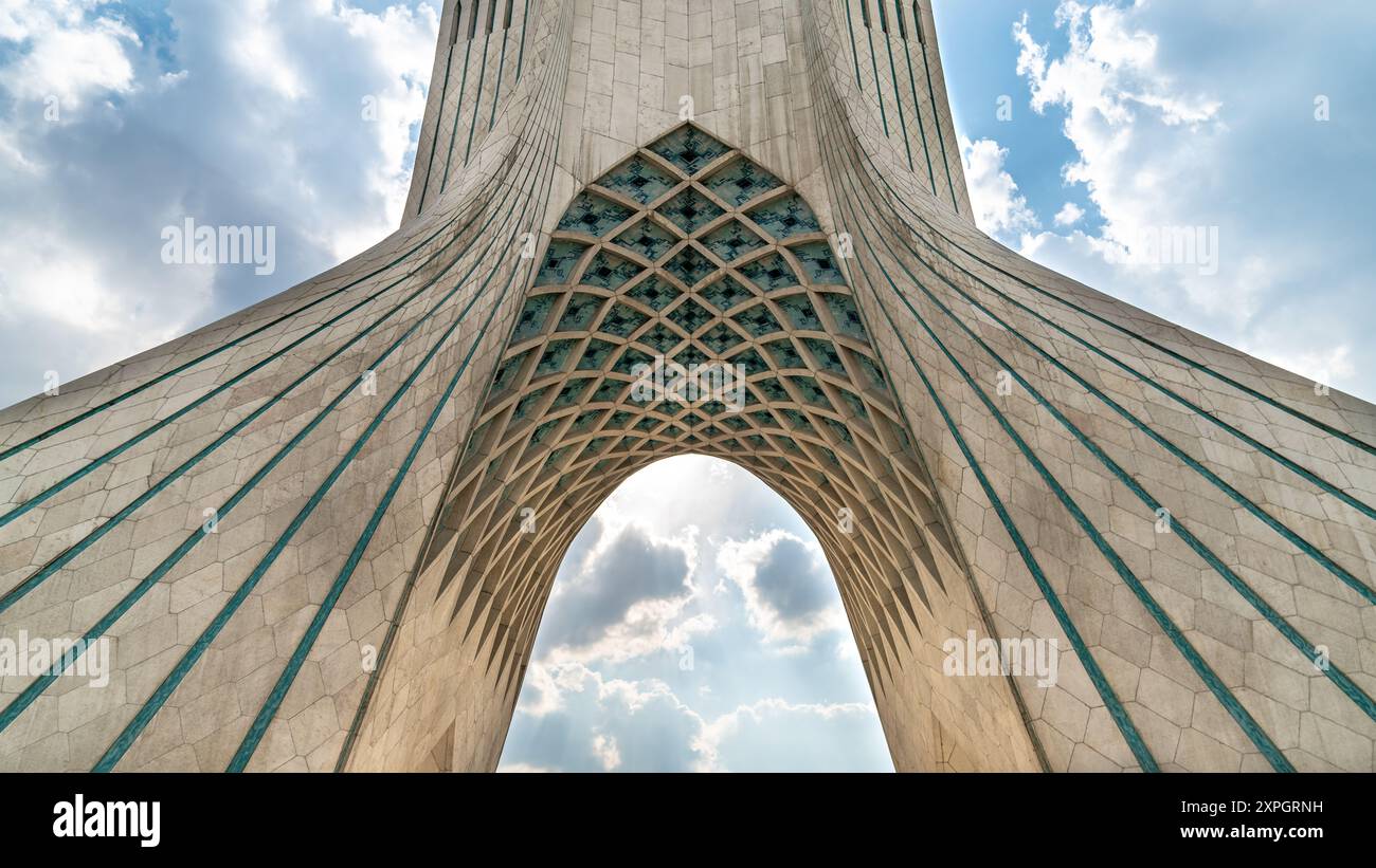 Azadi Tower in Azadi square in the Iranian capital Tehran, Iran Stock ...