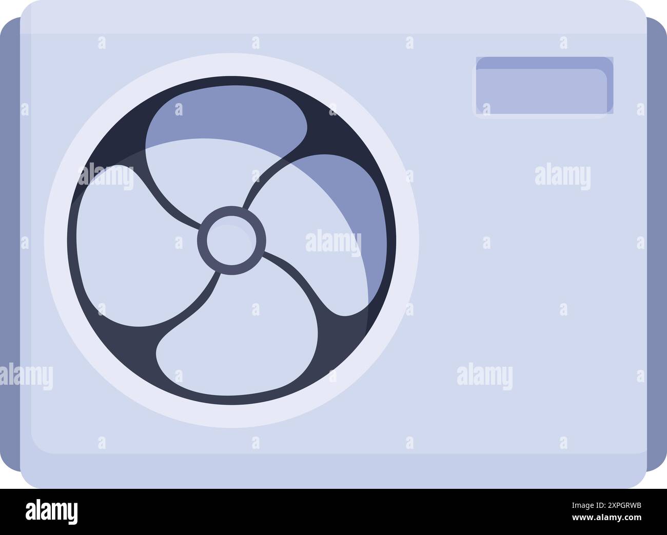 Wall mounted air conditioner is blowing cool air, providing relief from ...