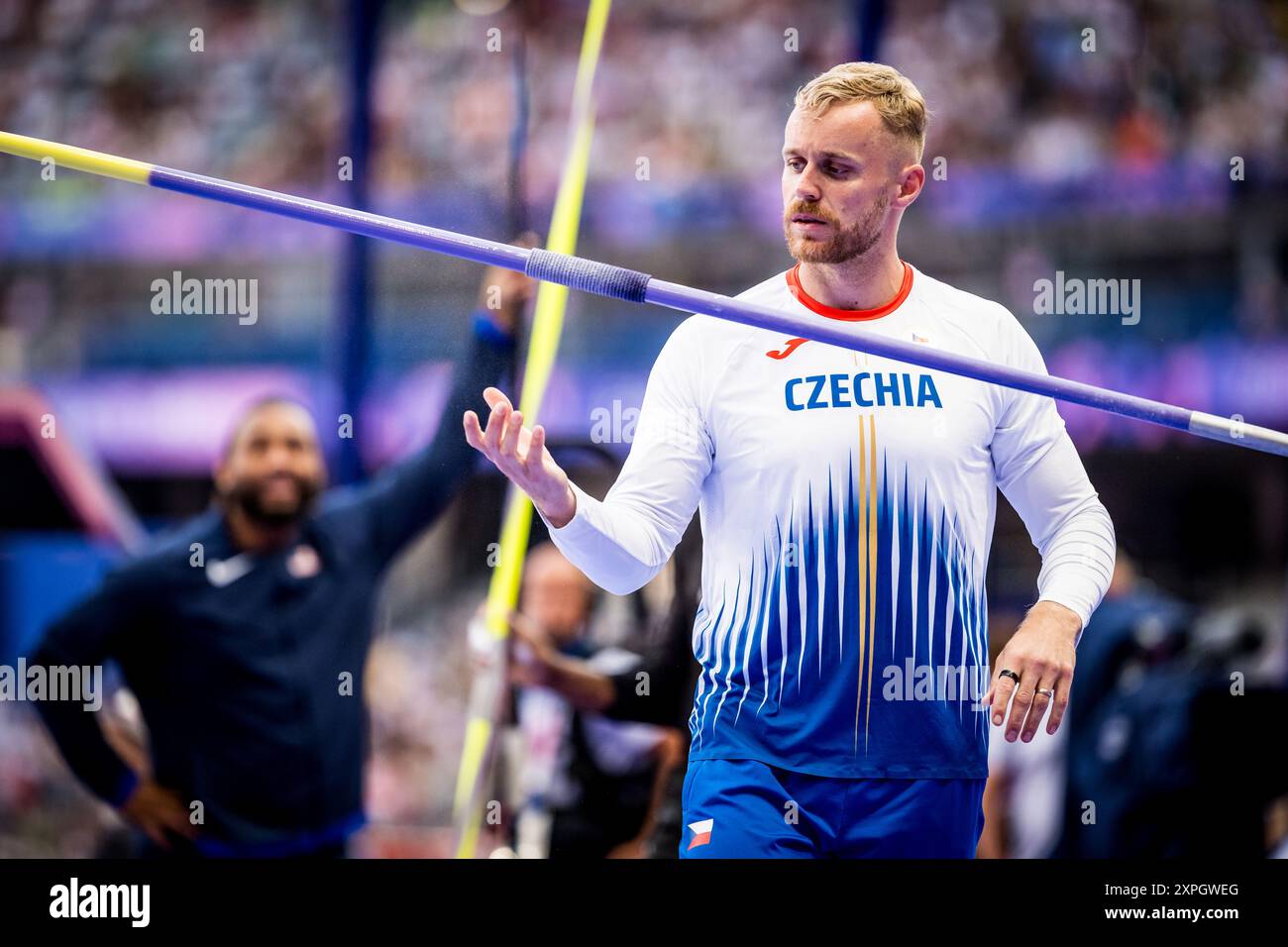 Paris, France. 06th Aug, 2024. Czech javelin thrower Jakub Vadlejch in ...