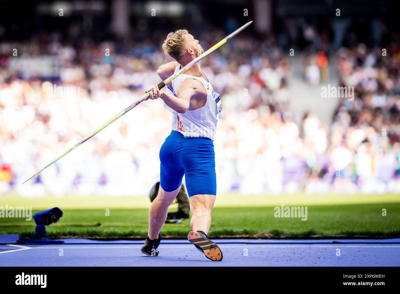 Paris, France. 06th Aug, 2024. Czech javelin thrower Jakub Vadlejch in ...