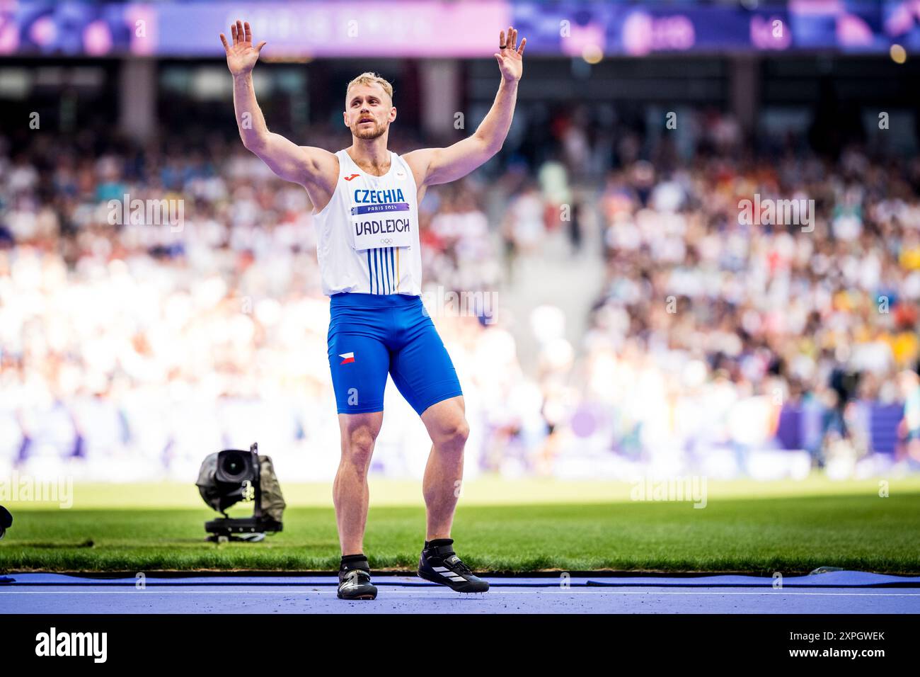 Paris, France. 06th Aug, 2024. Czech javelin thrower Jakub Vadlejch in ...