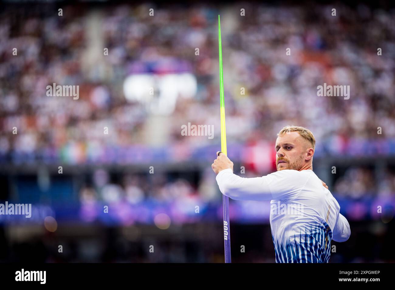 Paris, France. 06th Aug, 2024. Czech javelin thrower Jakub Vadlejch in ...