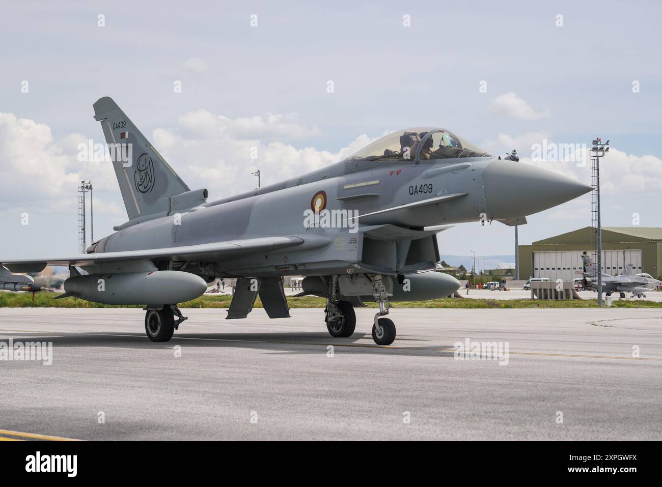 KONYA, TURKIYE - MAY 09, 2023: Qatar Air Force Eurofighter Typhoon ...