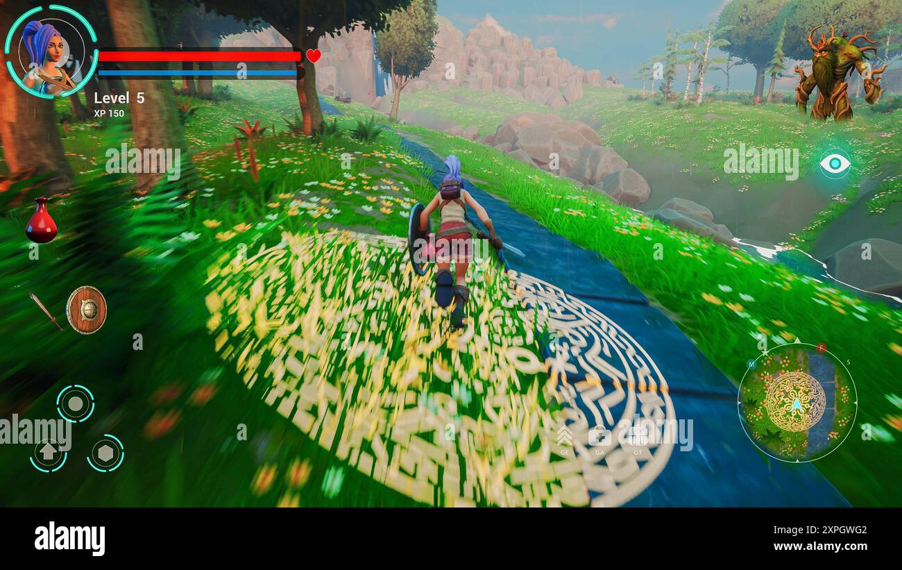 Computer game female character hi-res stock photography and images - Alamy