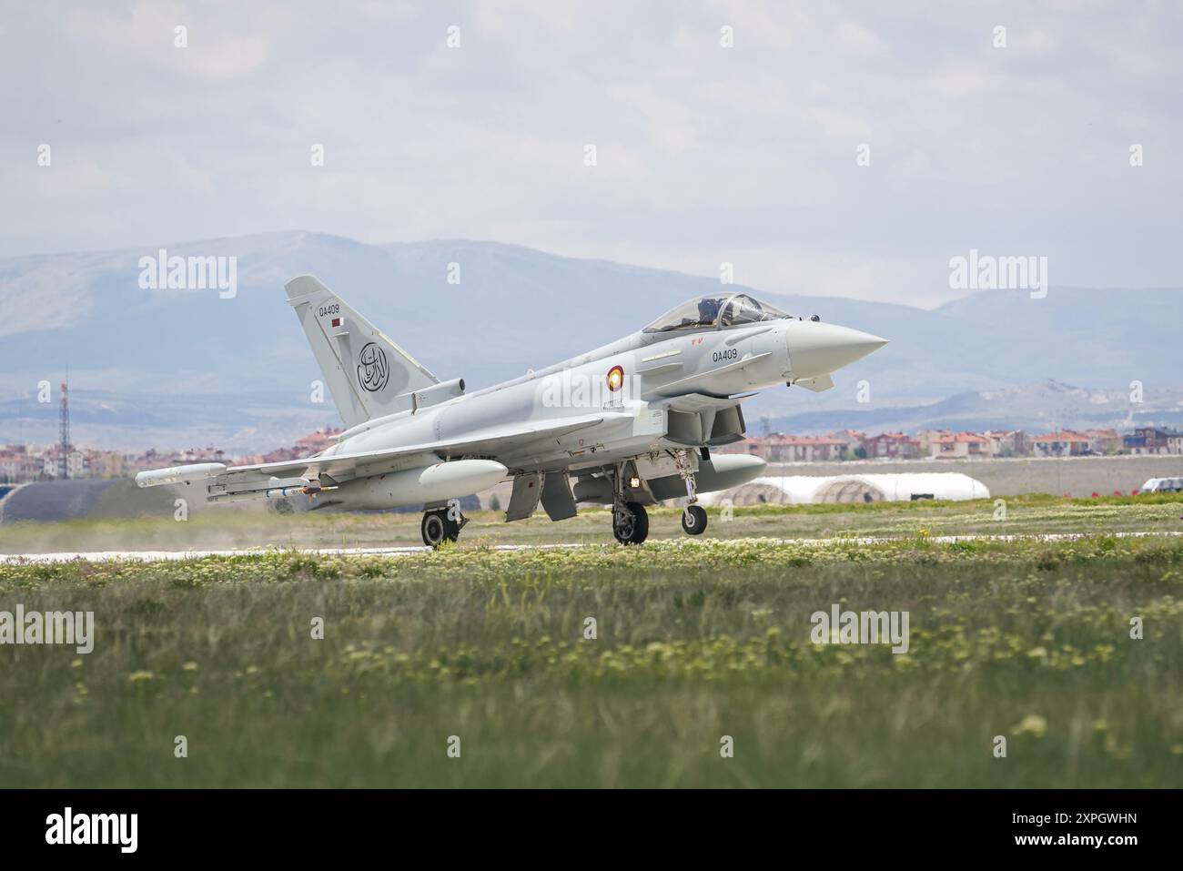 KONYA, TURKIYE - MAY 09, 2023: Qatar Air Force Eurofighter Typhoon ...