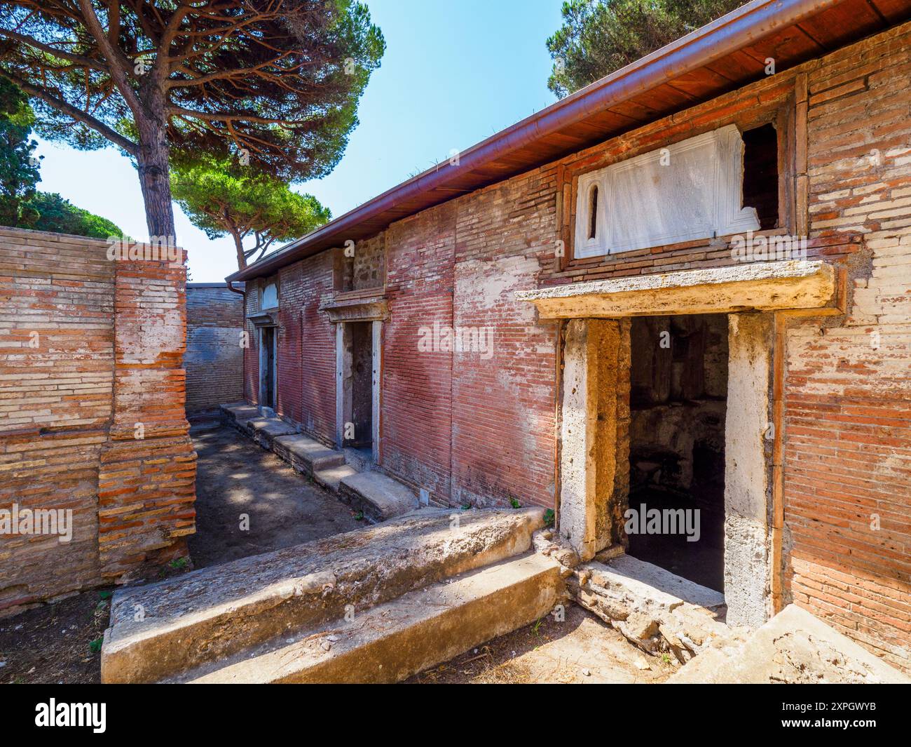 Burial buildings of one or two storey square room, often surrounded by ...