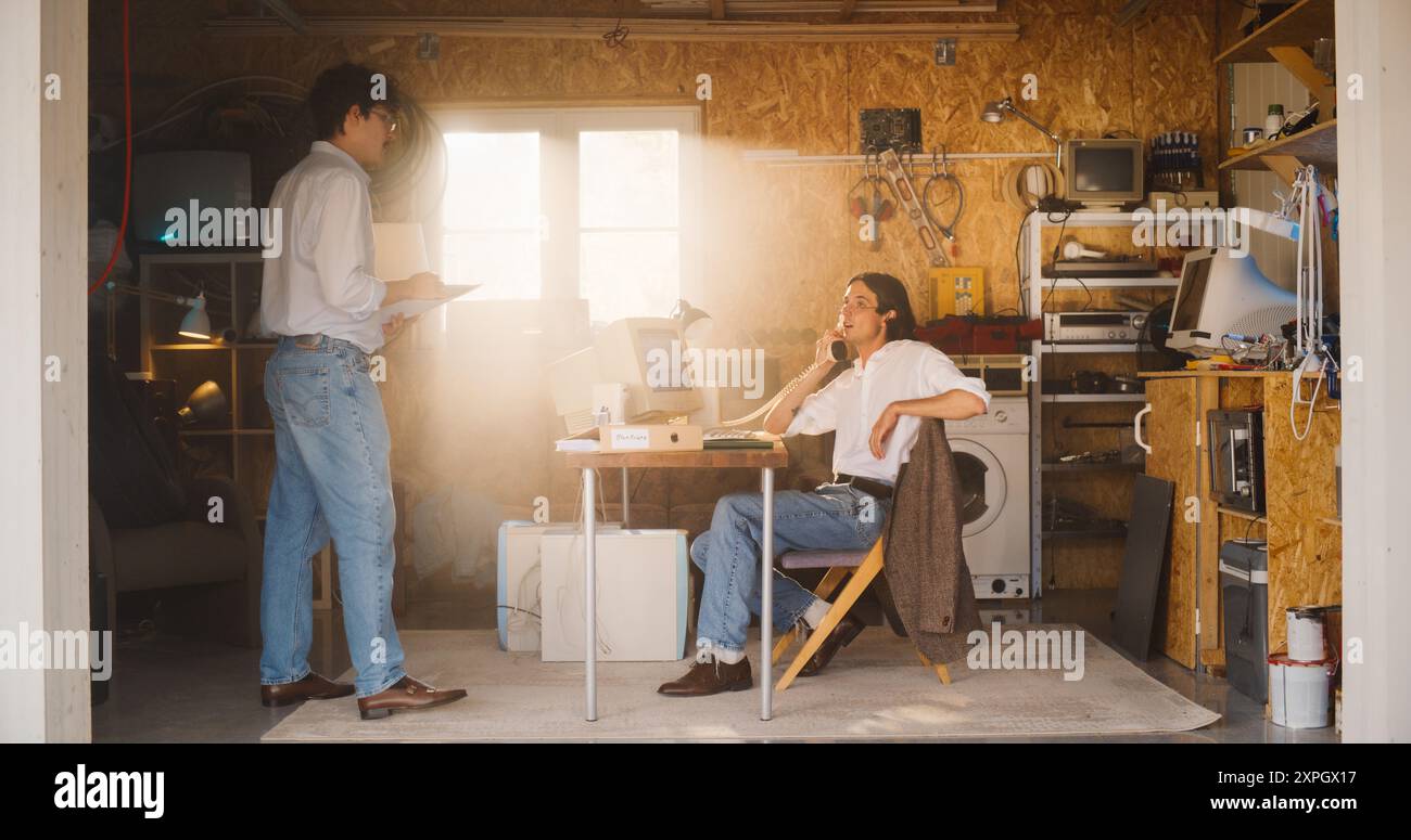80s 90s using retro phone hi-res stock photography and images - Alamy