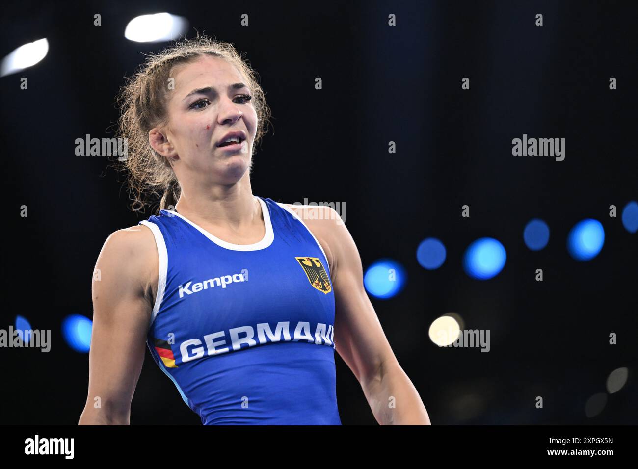 Paris, France. 06th Aug, 2024. Olympia, Paris 2024, wrestling, 50 kg ...