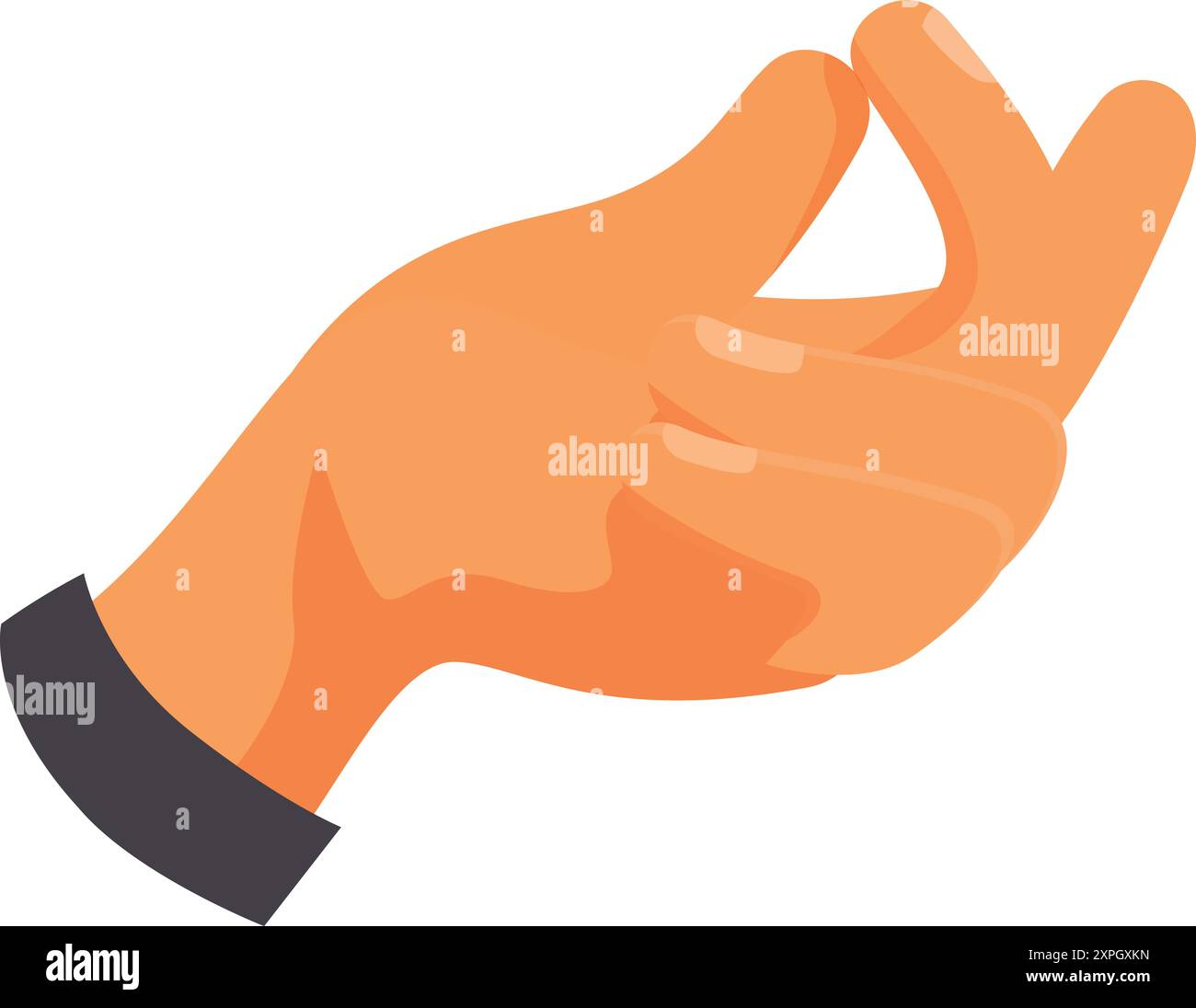 Cartoon vector illustration of a hand snapping its fingers Stock Vector ...