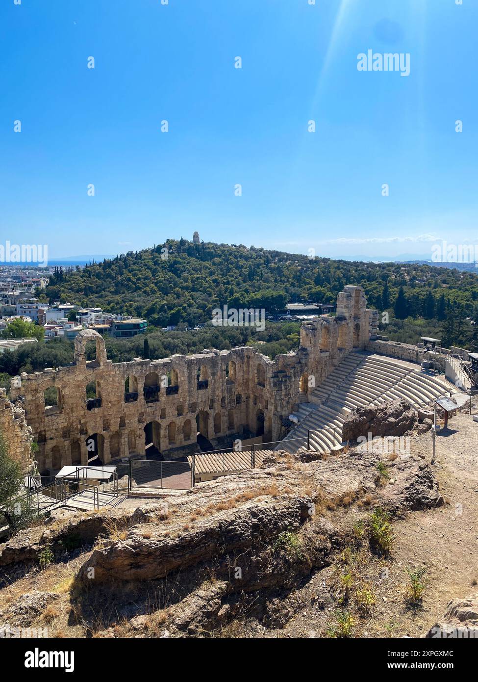 Odeon of Herodes Atticus theater by the acropolis, Athens, Greece Stock ...