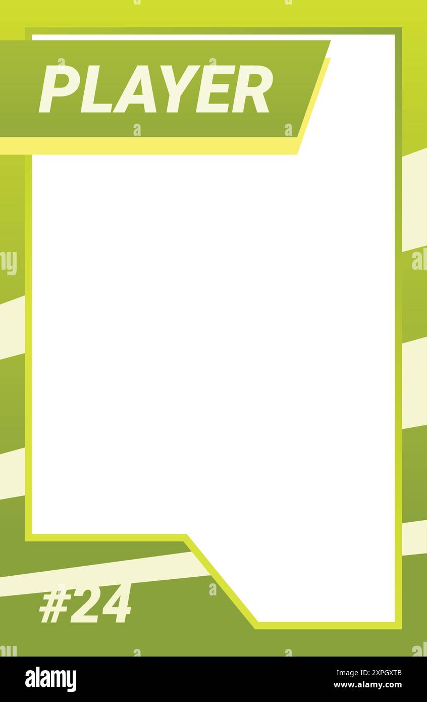 Green and white frame perfect for a gamer to use as a facecam overlay ...