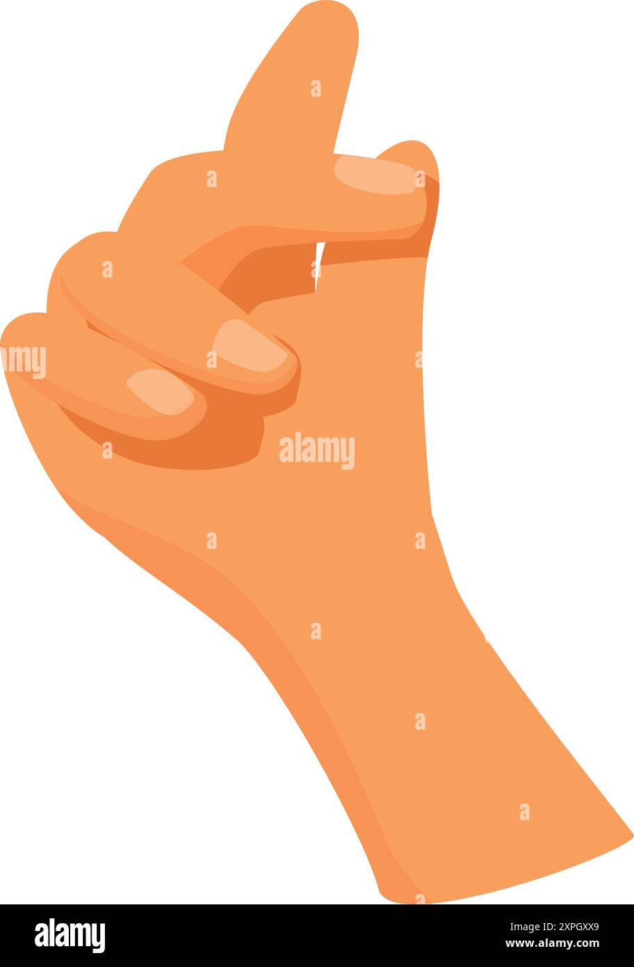 Cartoon hand making a gesture like it's holding something very small ...