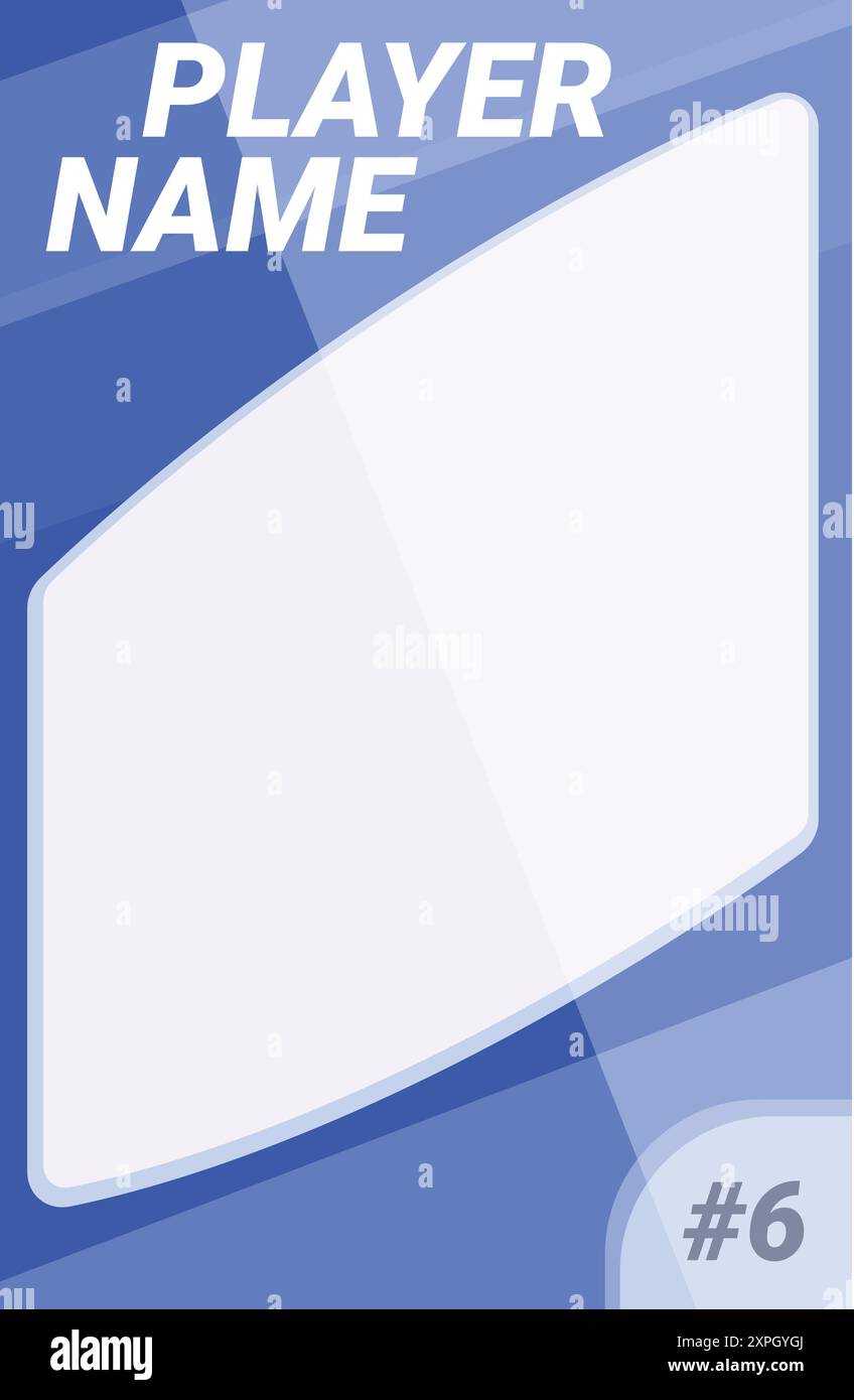 Customizable trading card template featuring a blank space for adding a ...