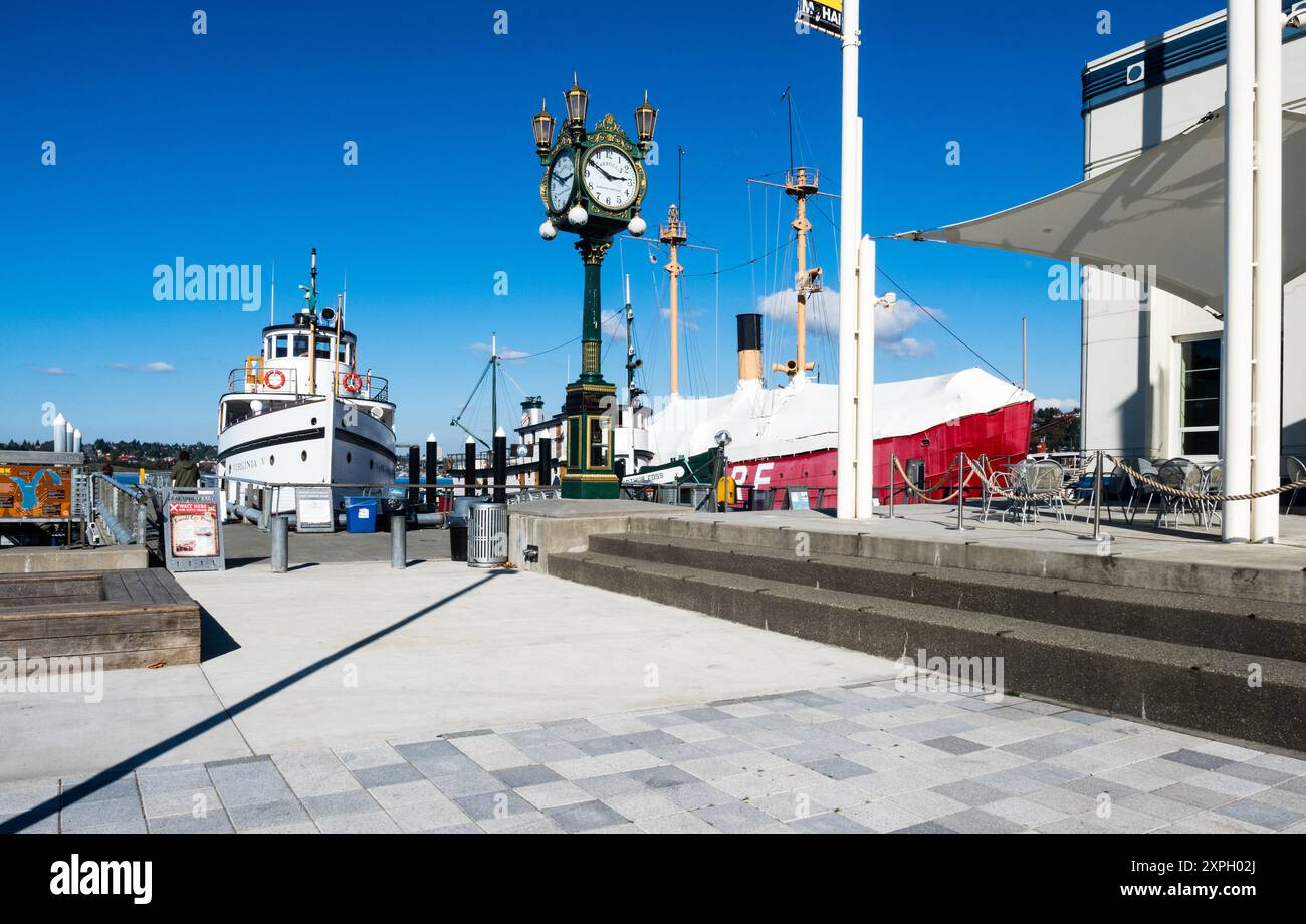 Seattle, USA - October 4, 2018: Historic vessels docked near Museum of ...