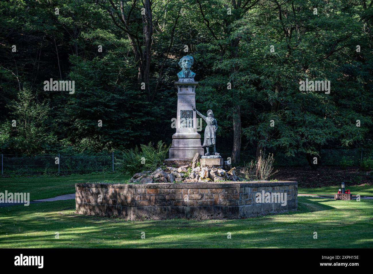 Spa Belgique Belgie Belgium 30th July 2024 Statue to German composer ...