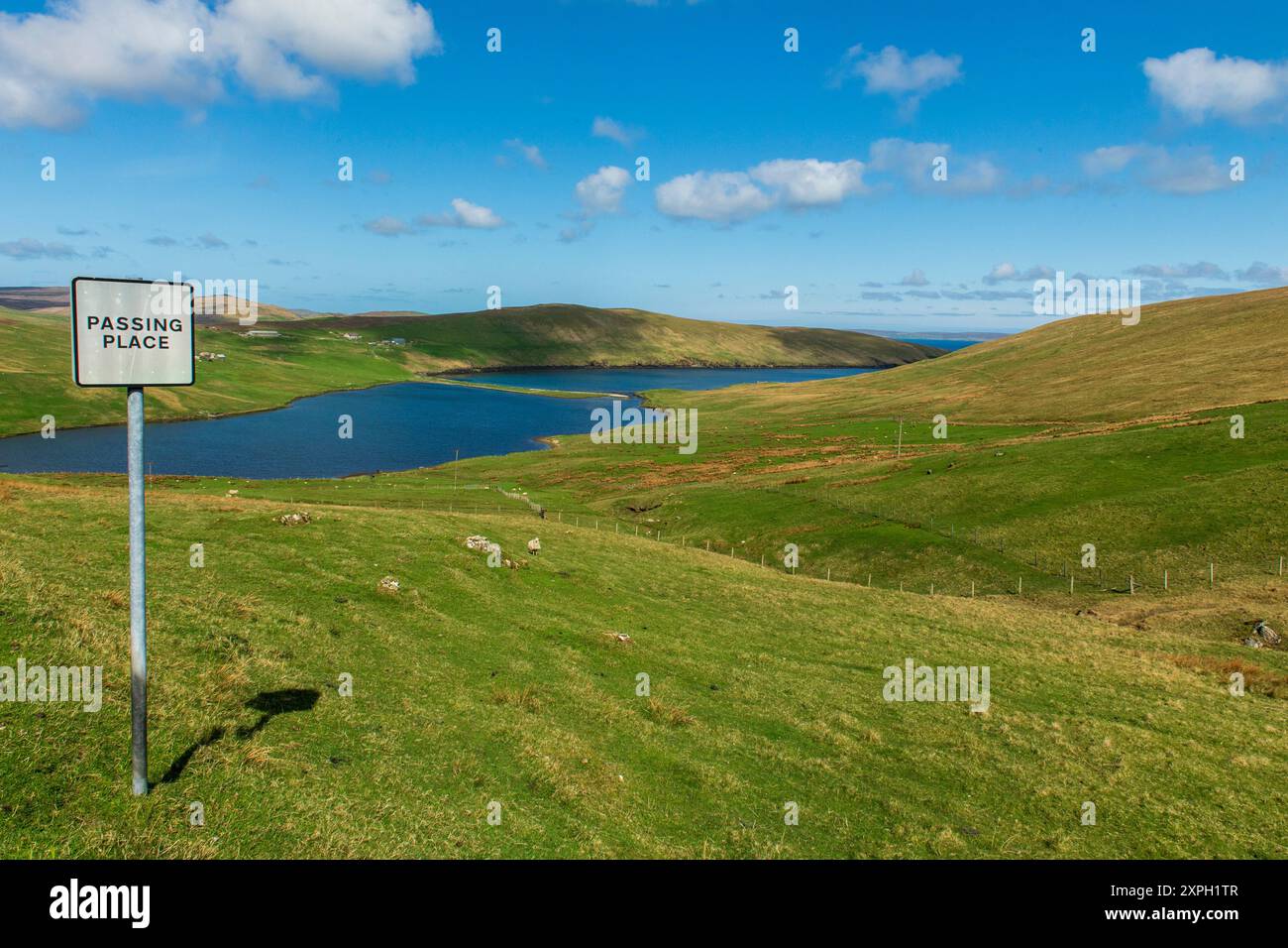 North Roe and Ollaberry landscapes in a sunny Shetland Islands Stock ...