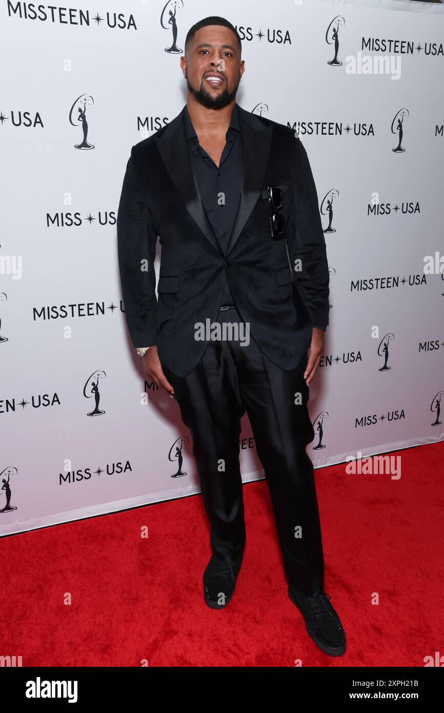 Rodger Saffold attends the 73rd annual Miss USA Pageant at Peacock ...