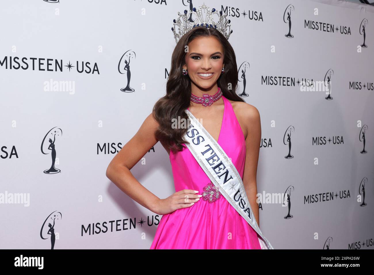 Addie Carver, Miss Teen USA 2024, attends the 73rd annual Miss USA ...