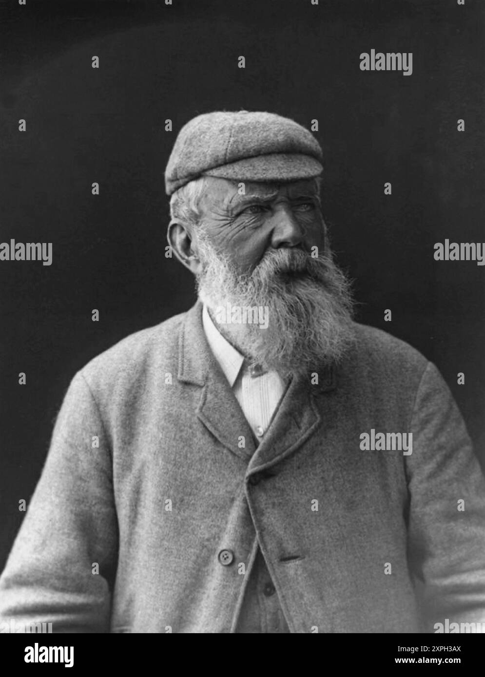 Portrait of famous golfer Old Tom Morris (1820-1908) Photo by John ...