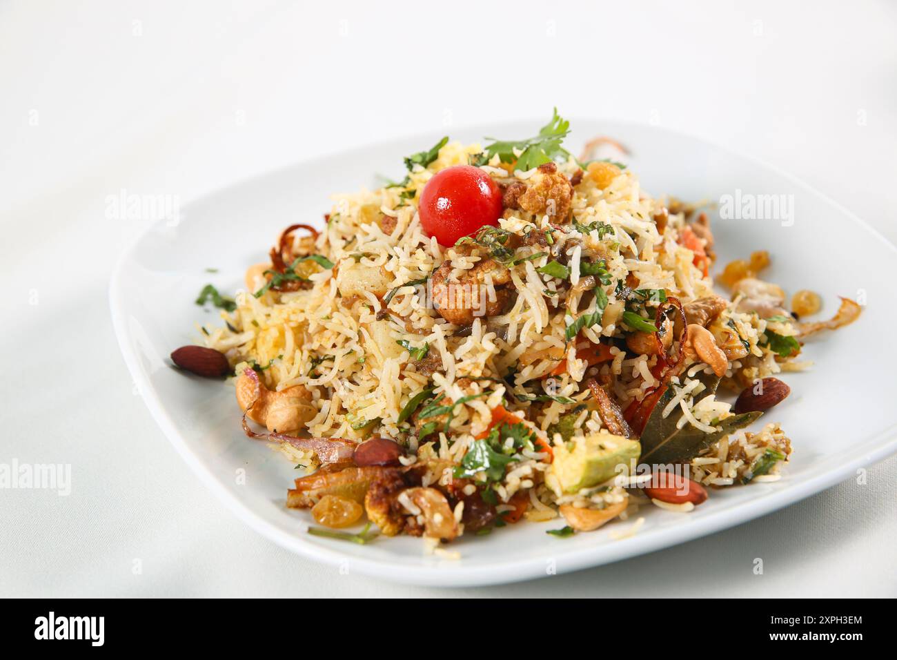 vegan vegetable biryani made using Basmati Rice and Vegetable Stock ...