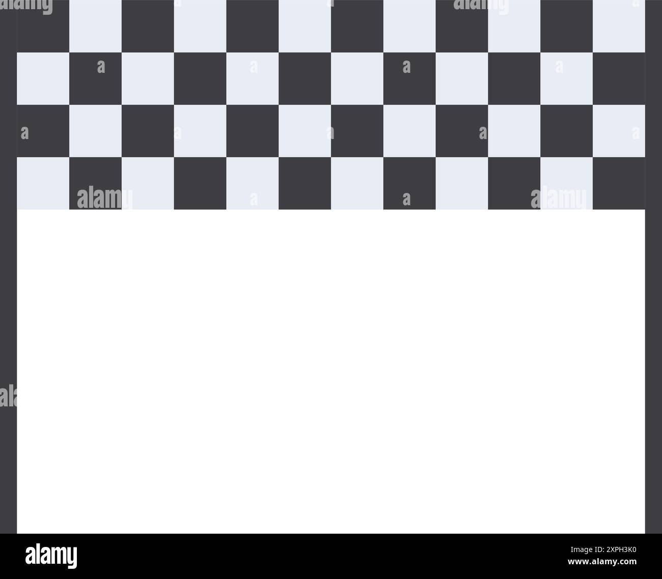 Checkered finish line flag is waving, celebrating the end of the ...