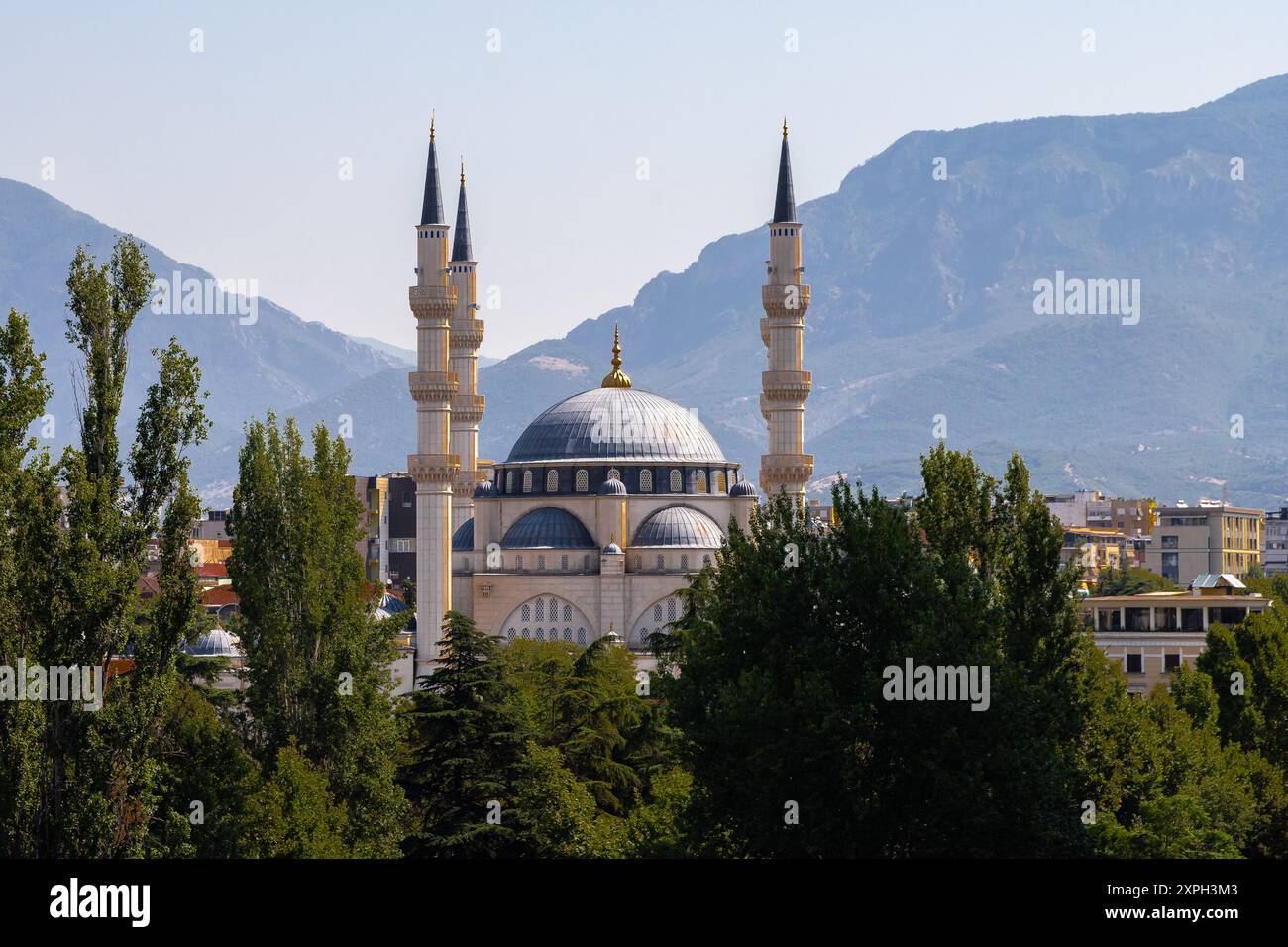 The Great Mosque of Tirana or Namazgah Mosque is currently being built ...