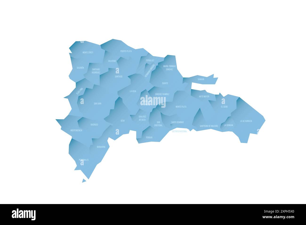 Dominican Republic political map of administrative divisions ...