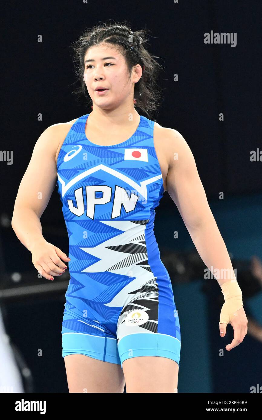 OZAKI Nonoka Japan (JPN), ENKHSAIKHAN Delgermaa MGL, Women's Freesyle 68kg Wrestling at Champ-de ...
