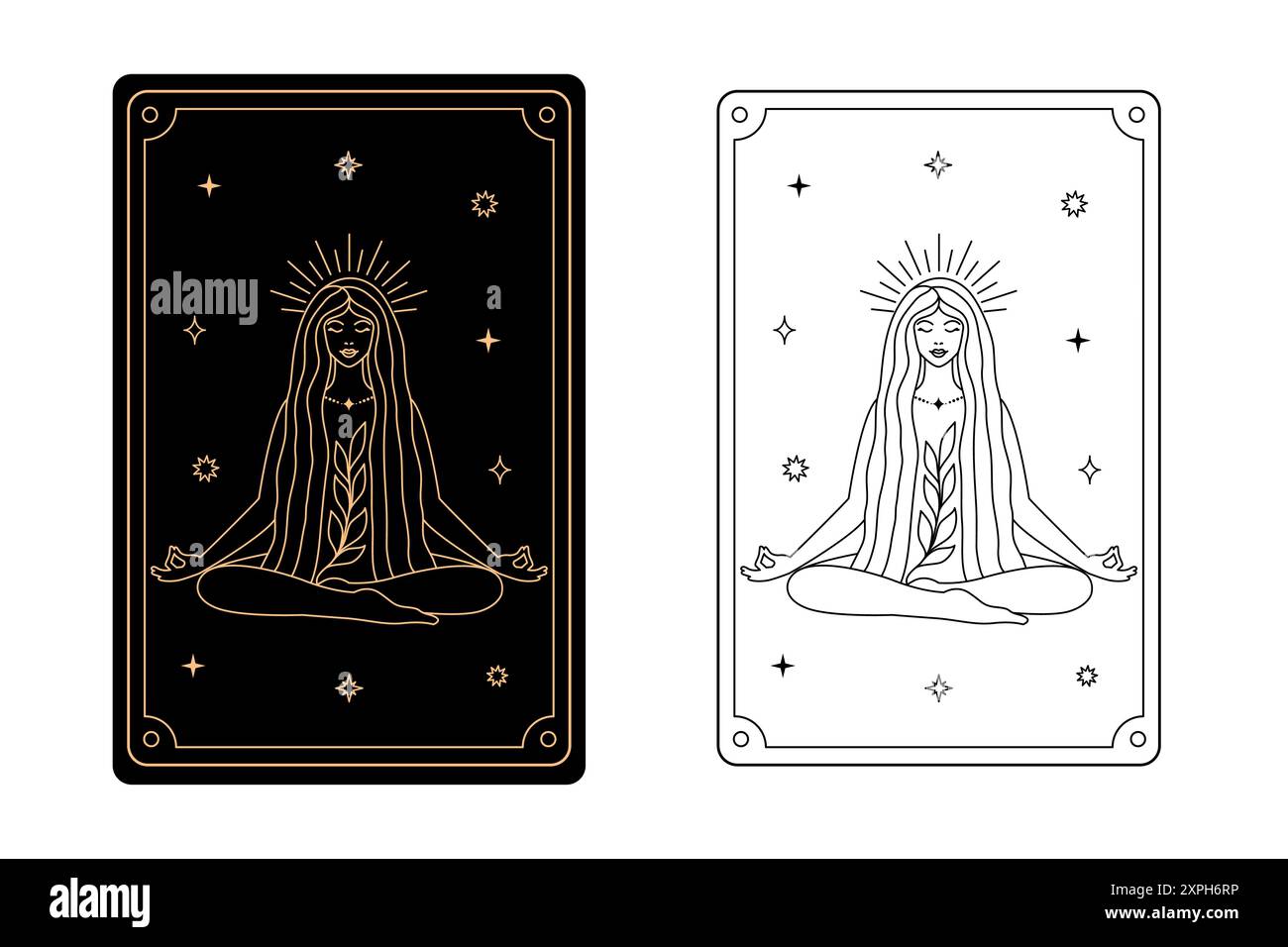 Tarot card temperance. The major arcana of a deck of cards Stock Vector ...