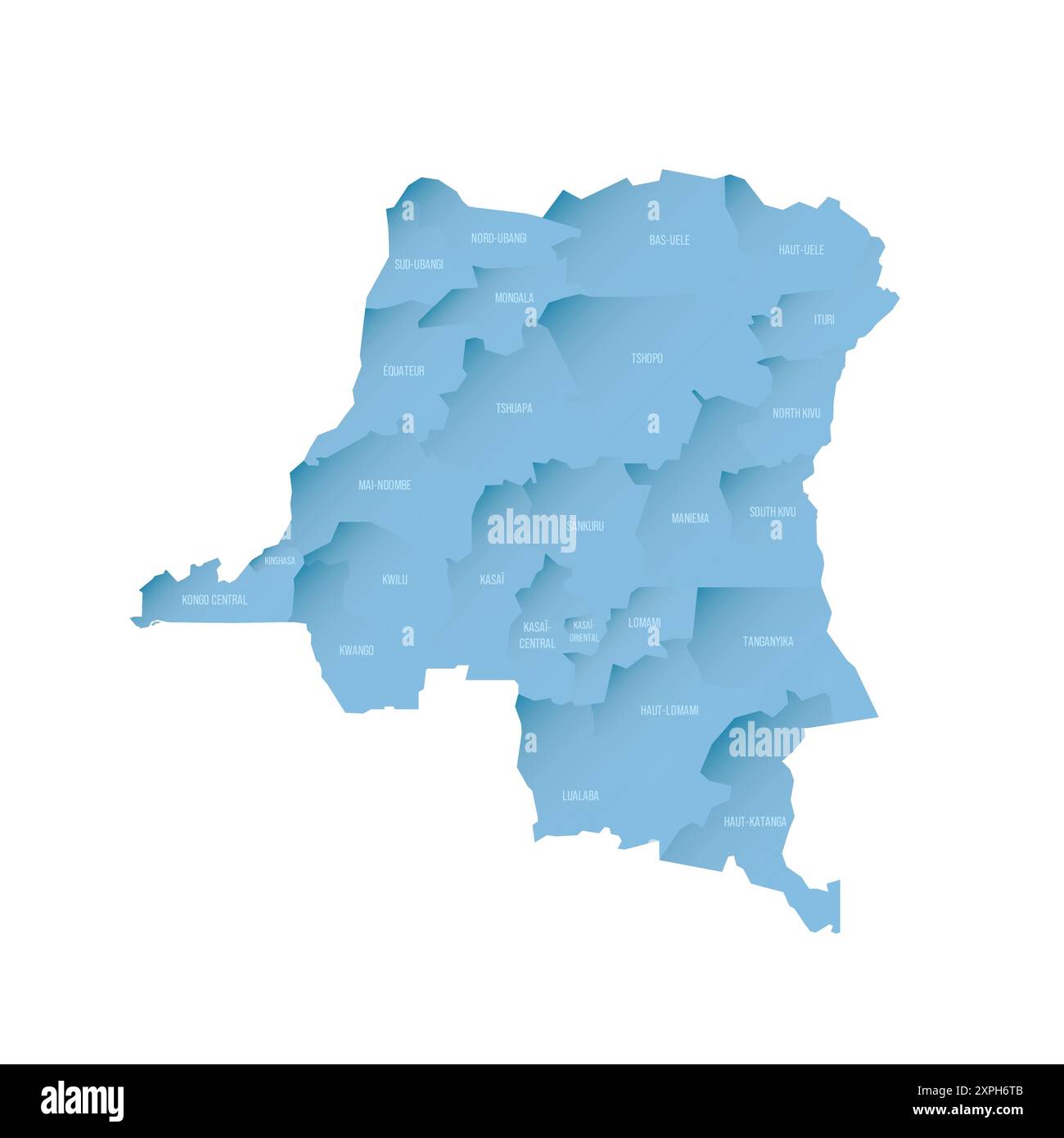Map of congo divided hi-res stock photography and images - Alamy
