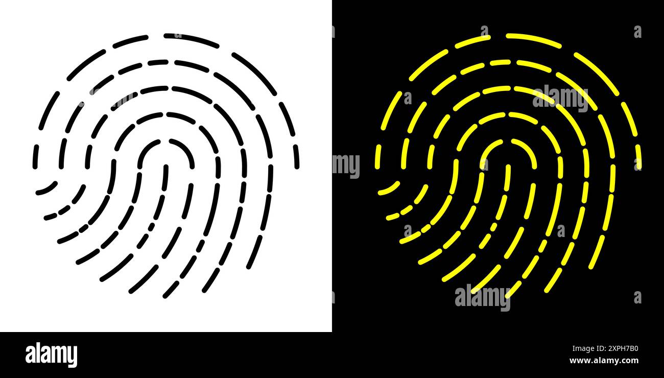 Fingerprint maze vector background. Scan icon Stock Vector Image & Art ...