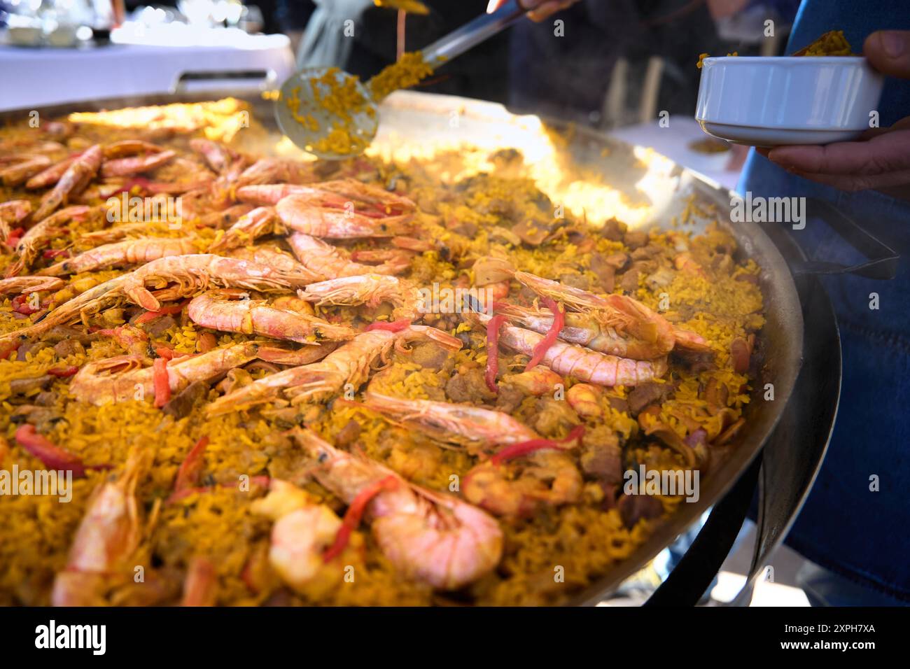 Mendoza, Argentina; 06-28-2024: Paella, Traditional Spanish food Stock ...