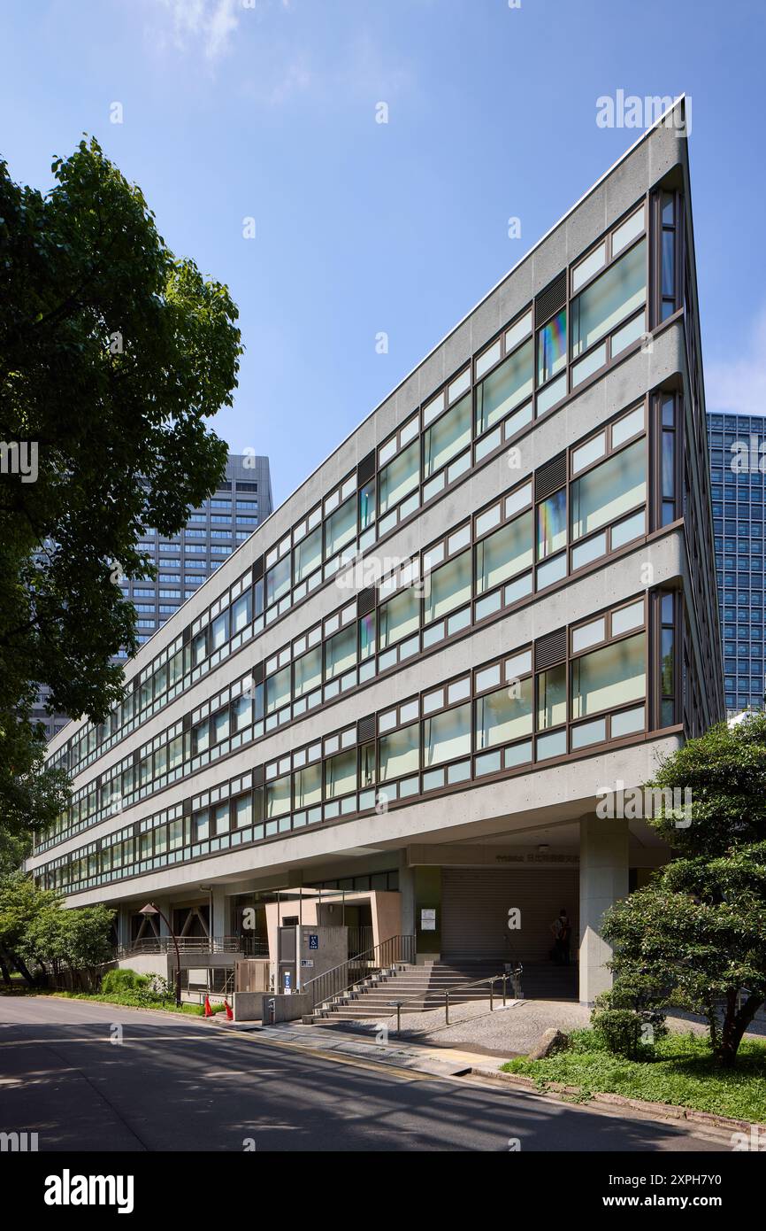 Hibiya Library & Museum, designed by Takahashi Takeshi, 1957; Tokyo ...