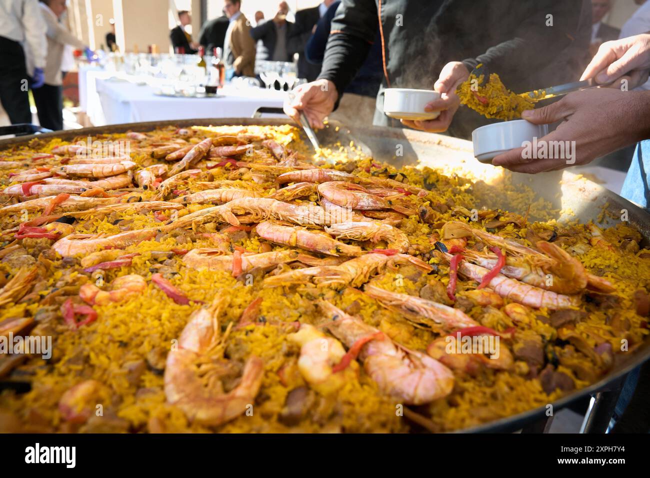 Mendoza, Argentina; 06-28-2024: Paella, Traditional Spanish food Stock ...