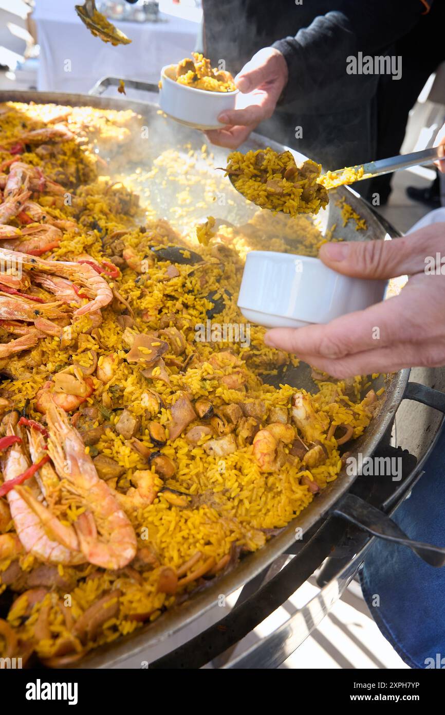 Mendoza, Argentina; 06-28-2024: Paella, Traditional Spanish food Stock ...