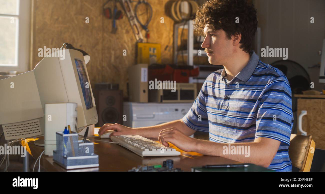 Computer coding programming in 80s hi-res stock photography and images - Alamy