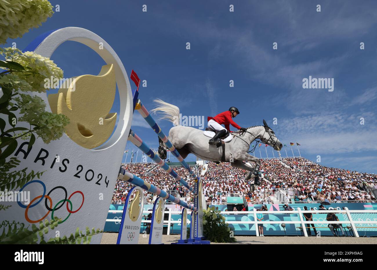 Versailles, France. 6th Aug, 2024. Christian Kukuk of Germany, riding ...