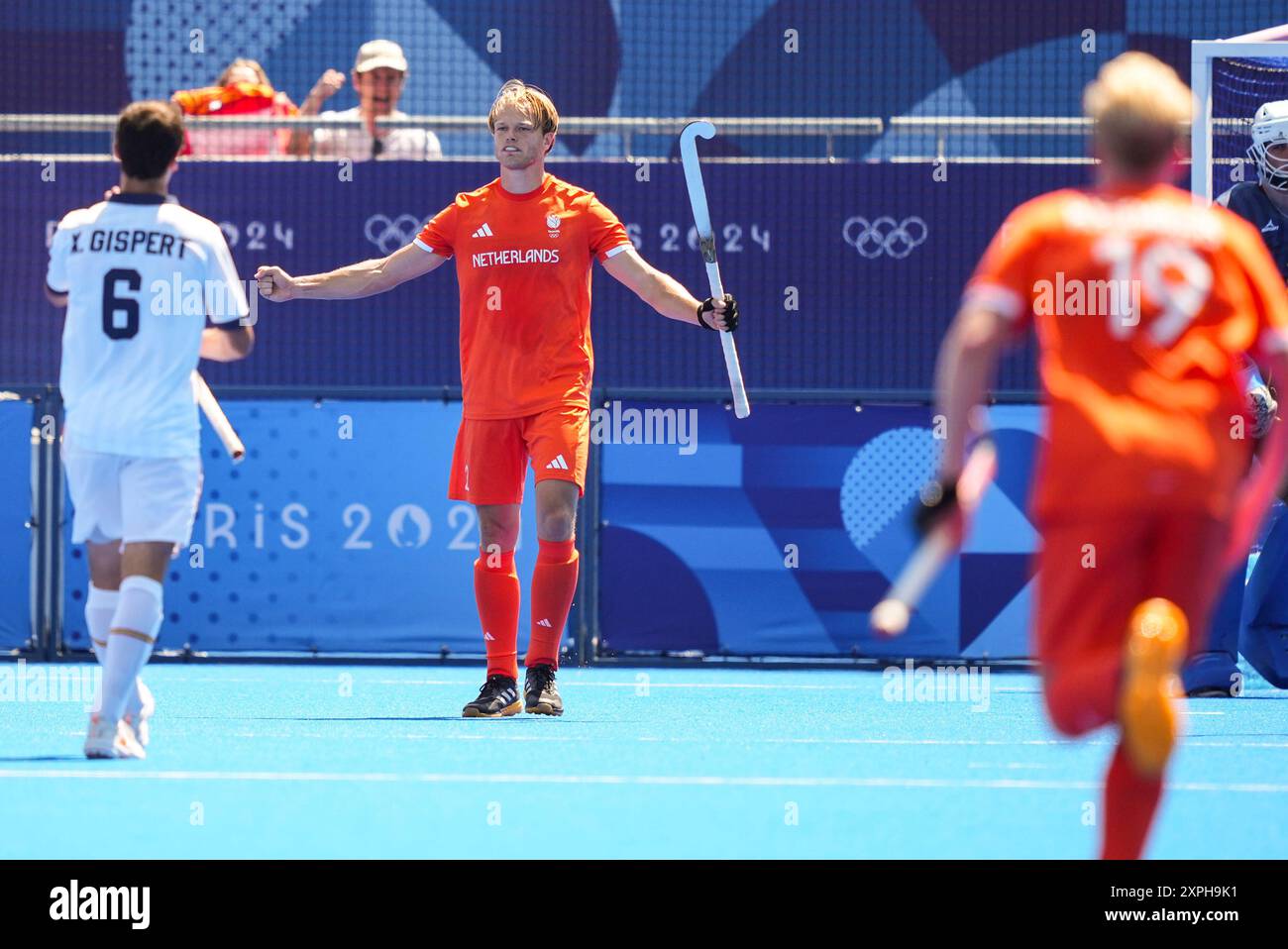Koen Bijen of Netherlands celebrates a goal during Men's Semi-final of ...
