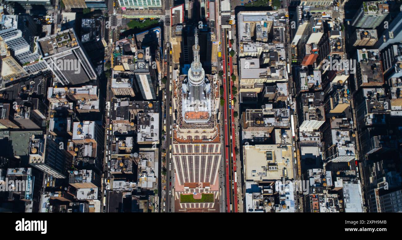 Aerial Footage of New York City and Manhattan Panoramic Skyline with ...
