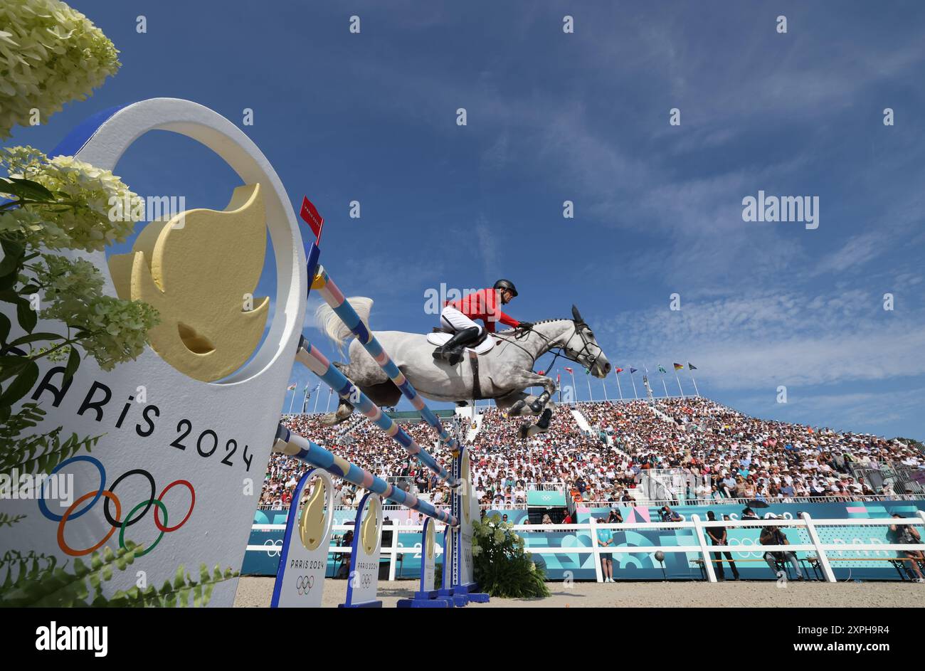 Versailles, France. 6th Aug, 2024. Christian Kukuk of Germany, riding ...