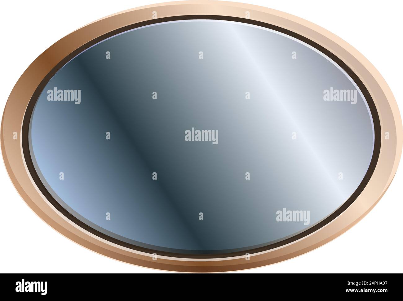 Round glass button with metallic frame, creating a modern and stylish ...