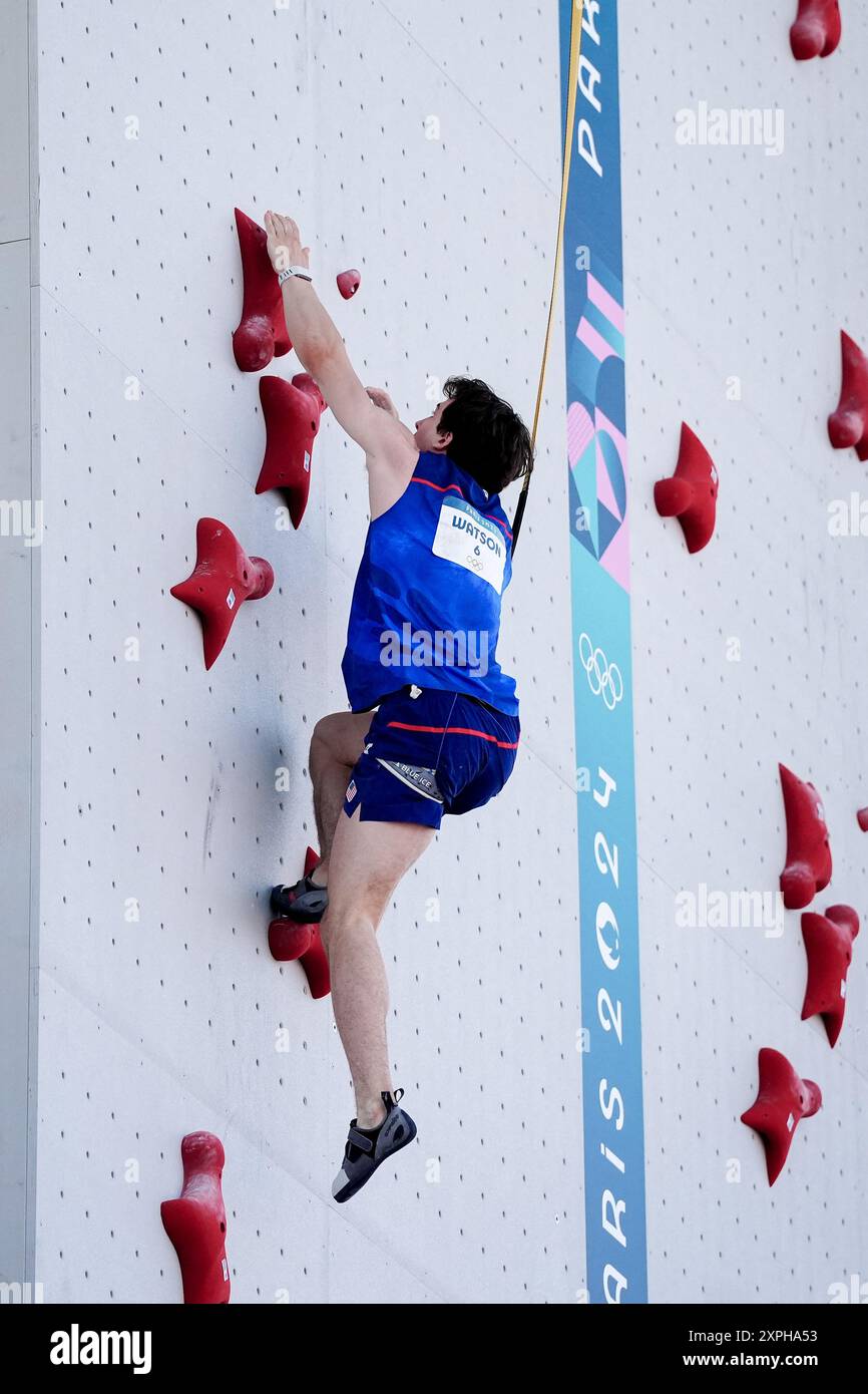 Le Bourget, France. 06th Aug, 2024. Sam WATSON of Great Britain set a ...