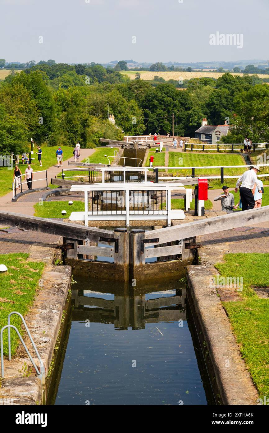 Leicestershire lock flight gates hi-res stock photography and images ...